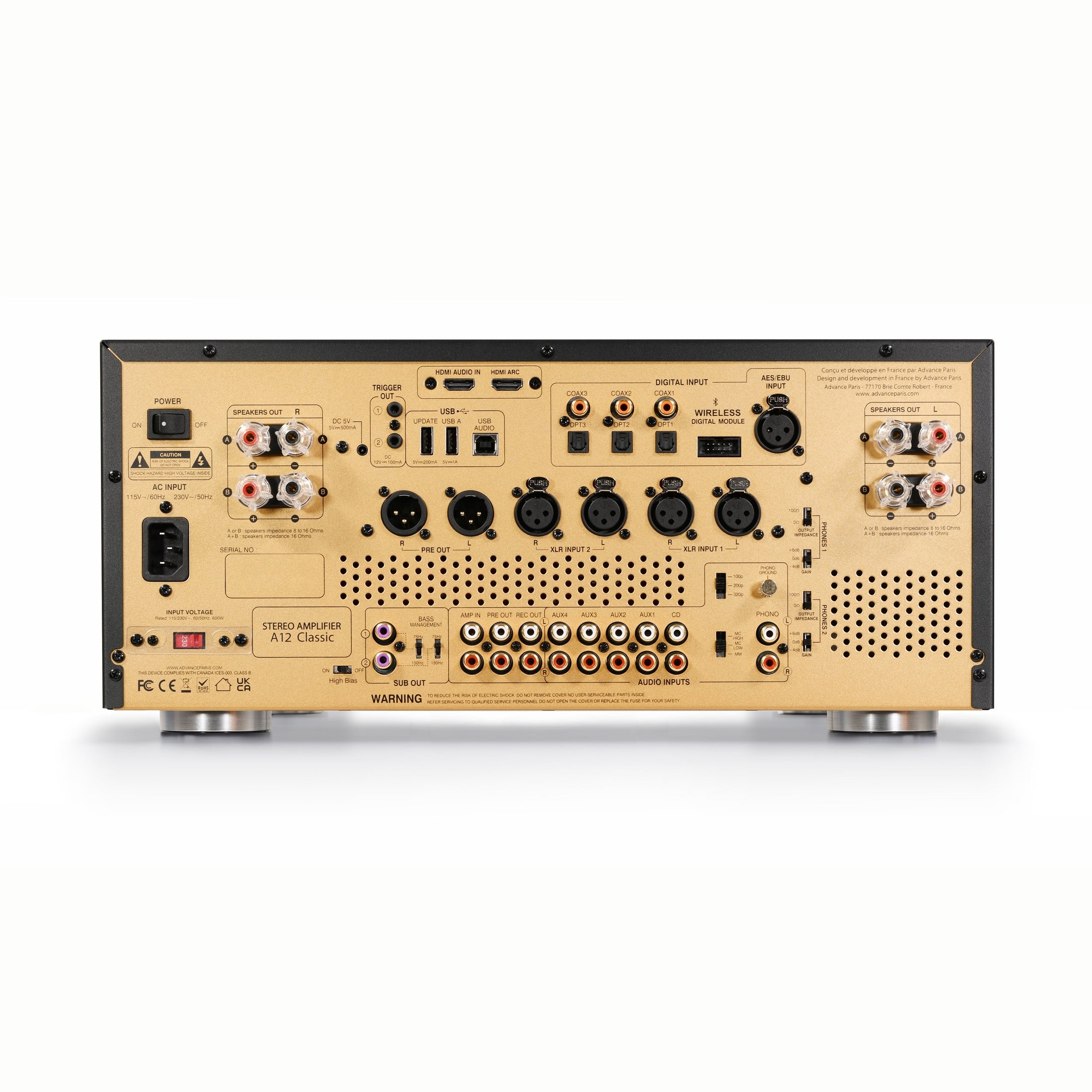 Advance Paris A12 Classic Integrated Amplifier – Playback Distribution