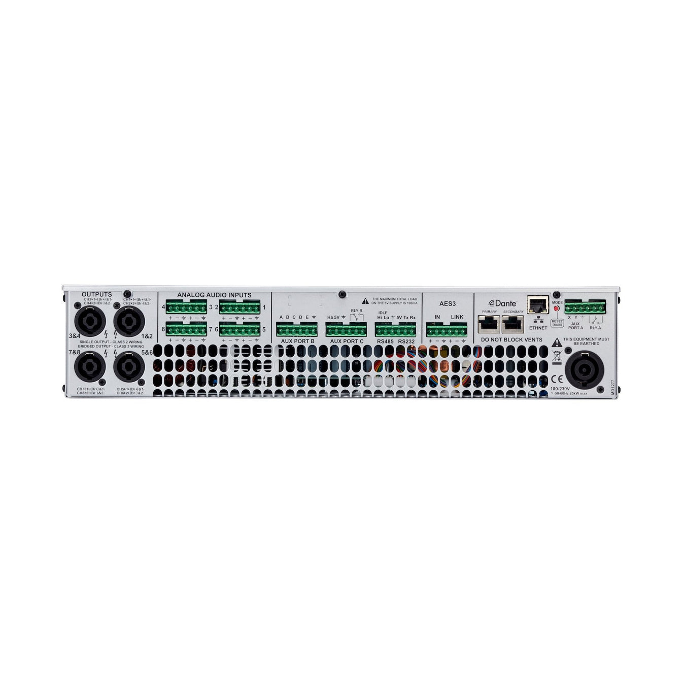 PMC power750-8 Eight Channel Amplifier – Playback Distribution